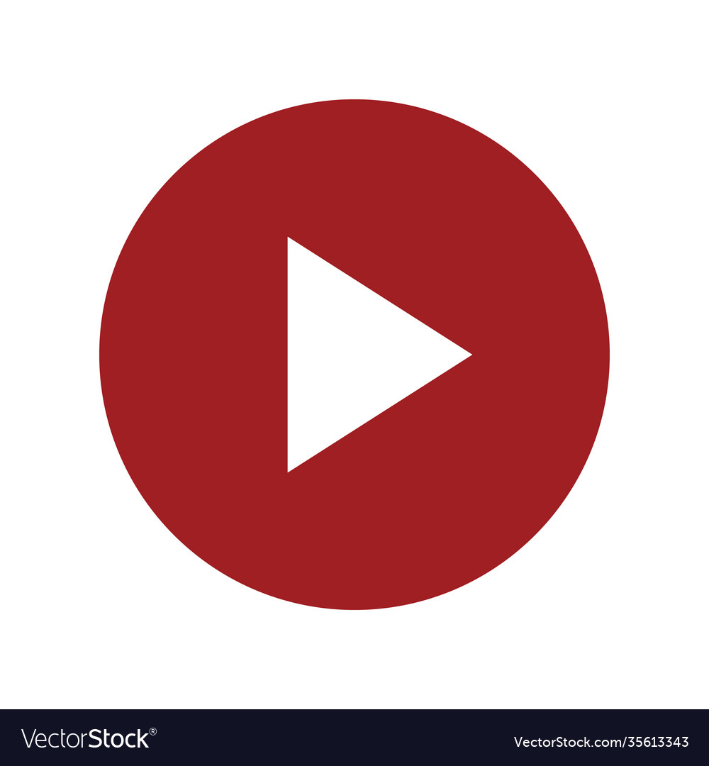 Play button Royalty Free Vector Image - VectorStock