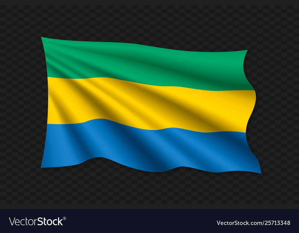 3d waving flag Royalty Free Vector Image - VectorStock