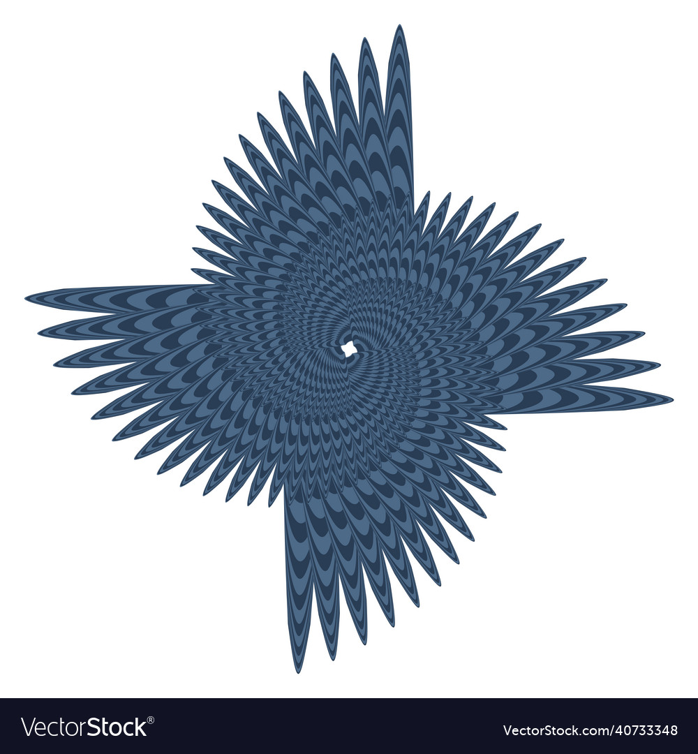 Abstract spiral pattern design element Royalty Free Vector