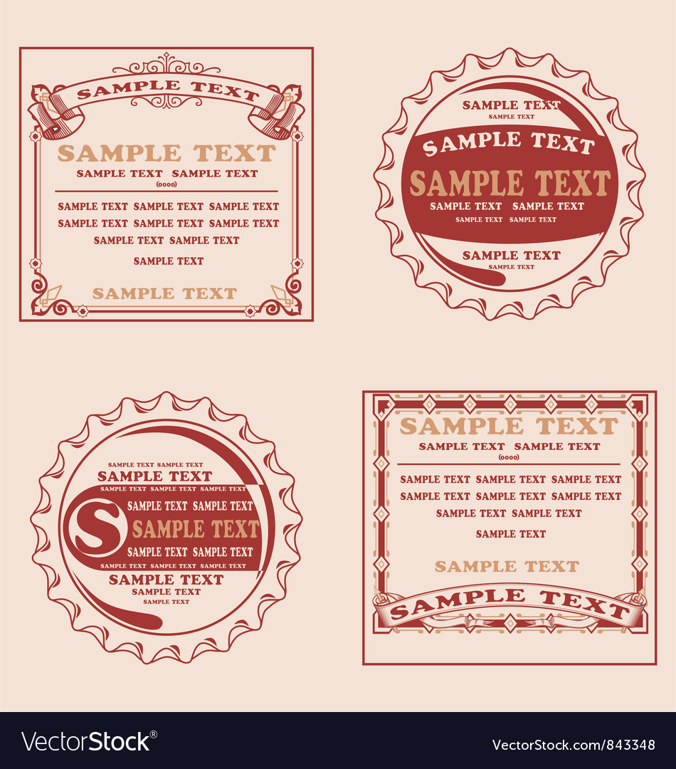 Bottle can frame Royalty Free Vector Image - VectorStock