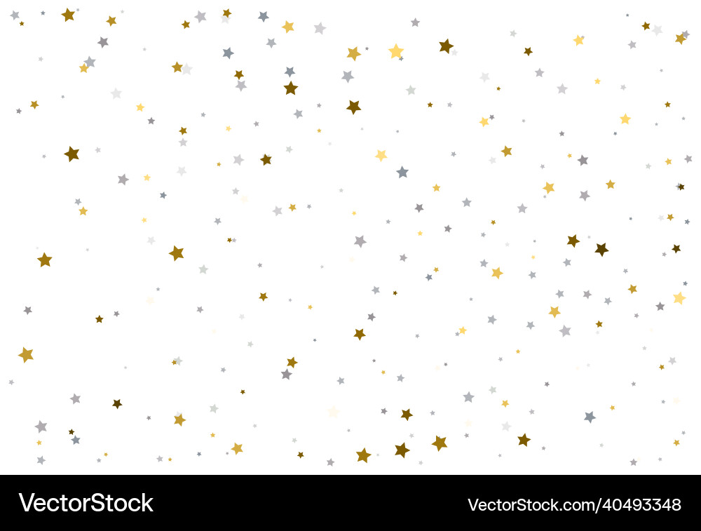 Christmas digital paper with gold and silver Vector Image