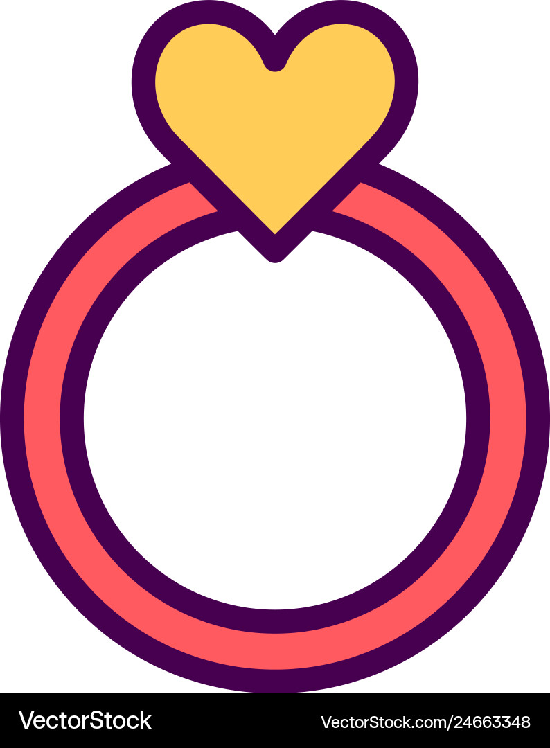 Engagement ring icon design lifestyle icon design Vector Image
