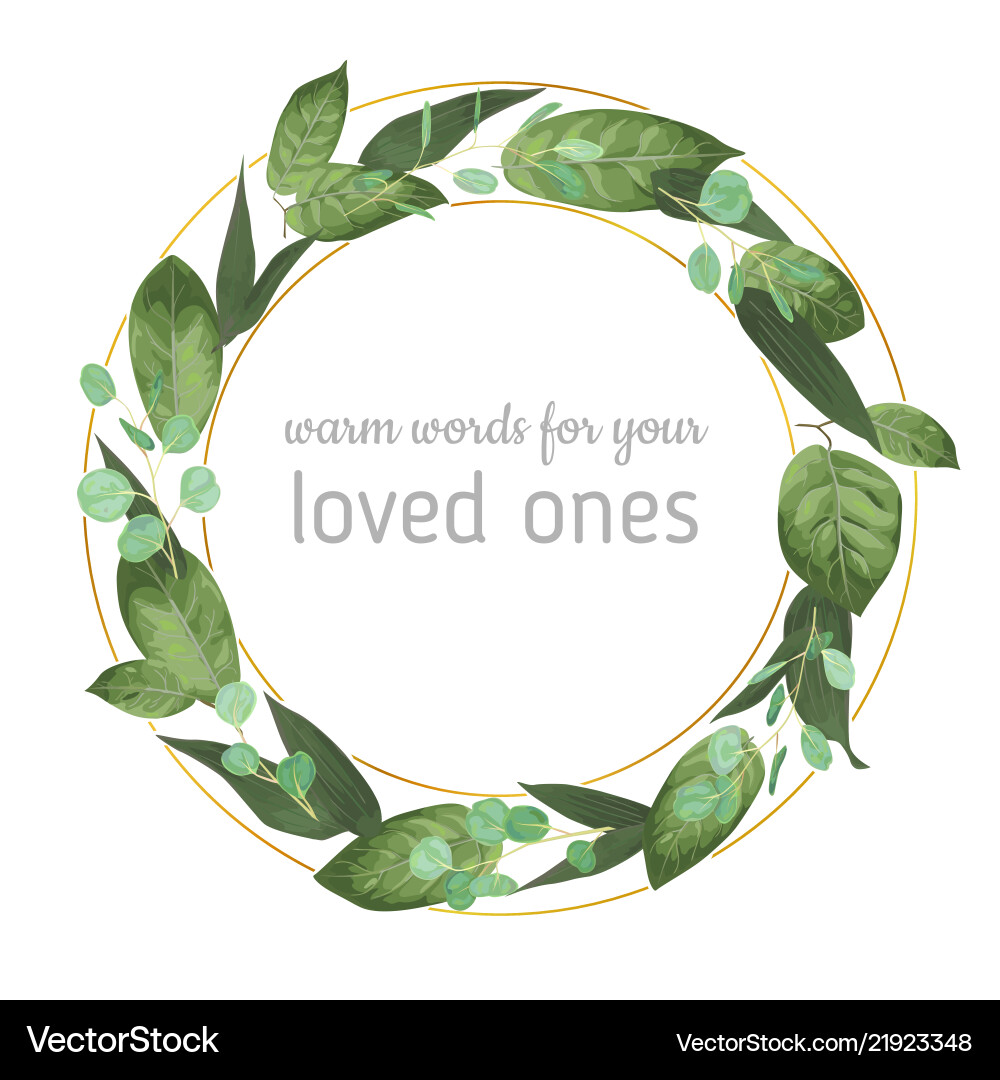 Wedding invite invitation card floral greenery Vector Image