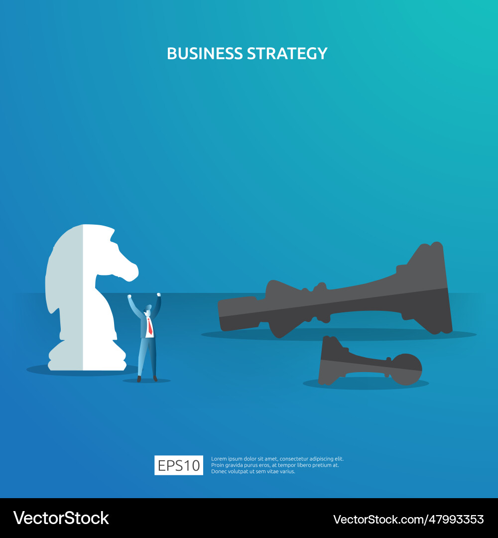 Business concept for competition strategy winning Vector Image