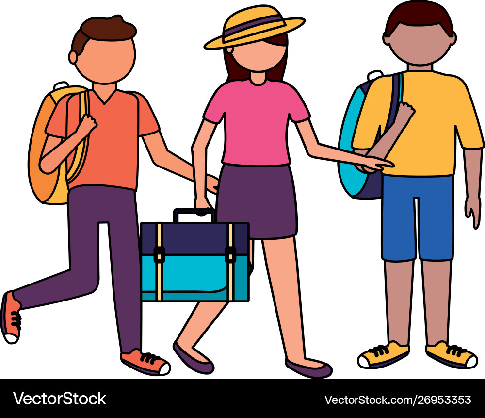Isolated traveler people design Royalty Free Vector Image