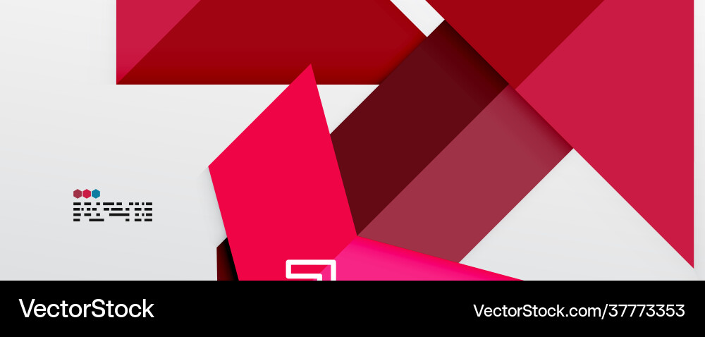Shiny color triangles and geometric shapes Vector Image
