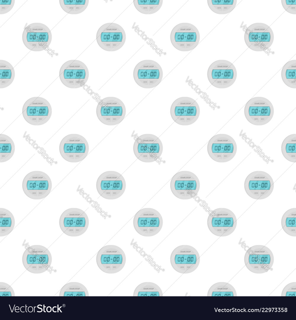 Digital timer pattern seamless Royalty Free Vector Image