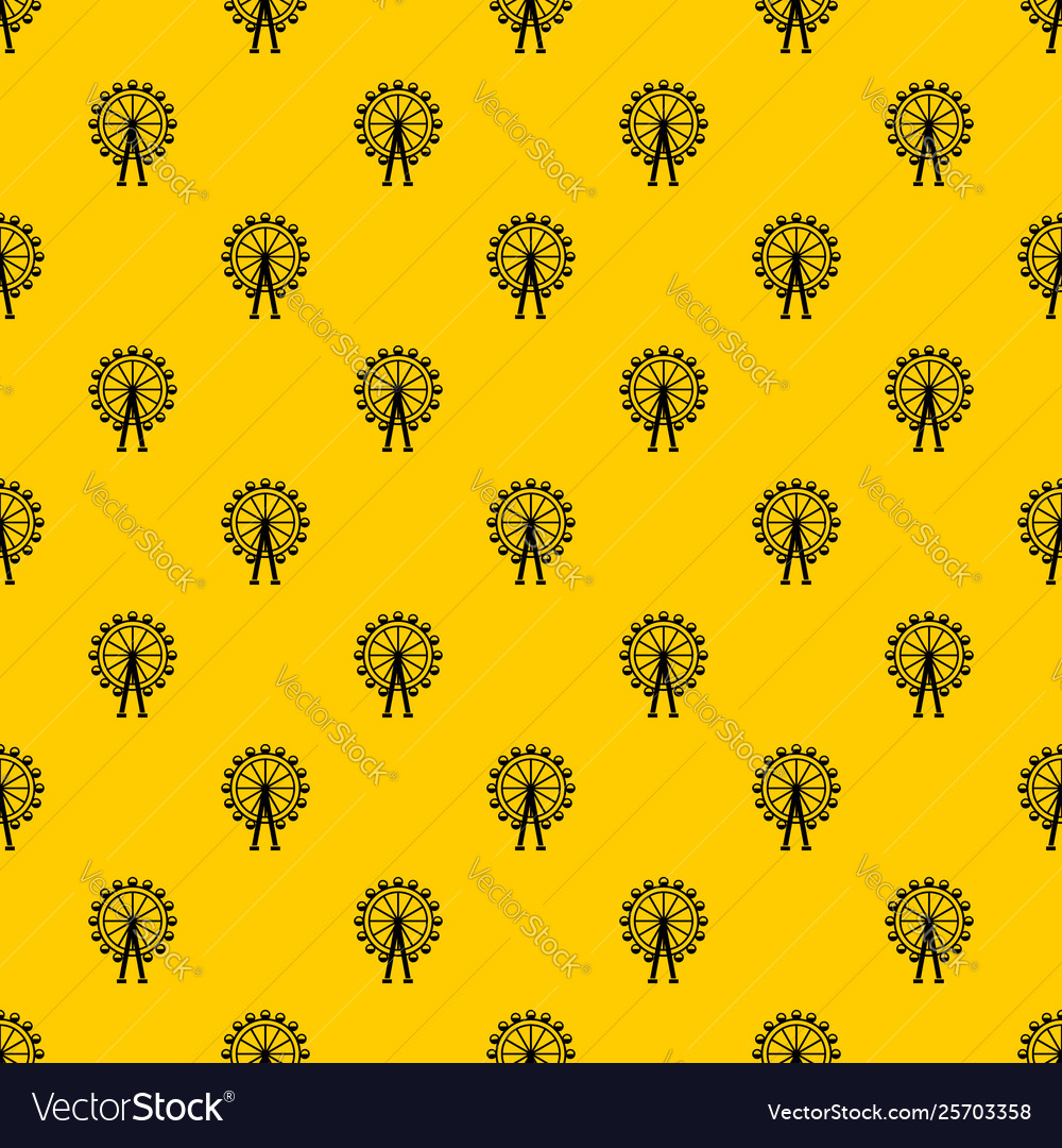 Ferris wheel pattern Royalty Free Vector Image