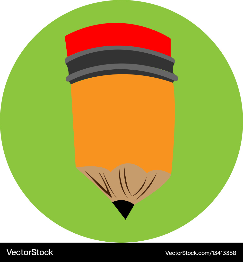 Isolated pencil icon Royalty Free Vector Image