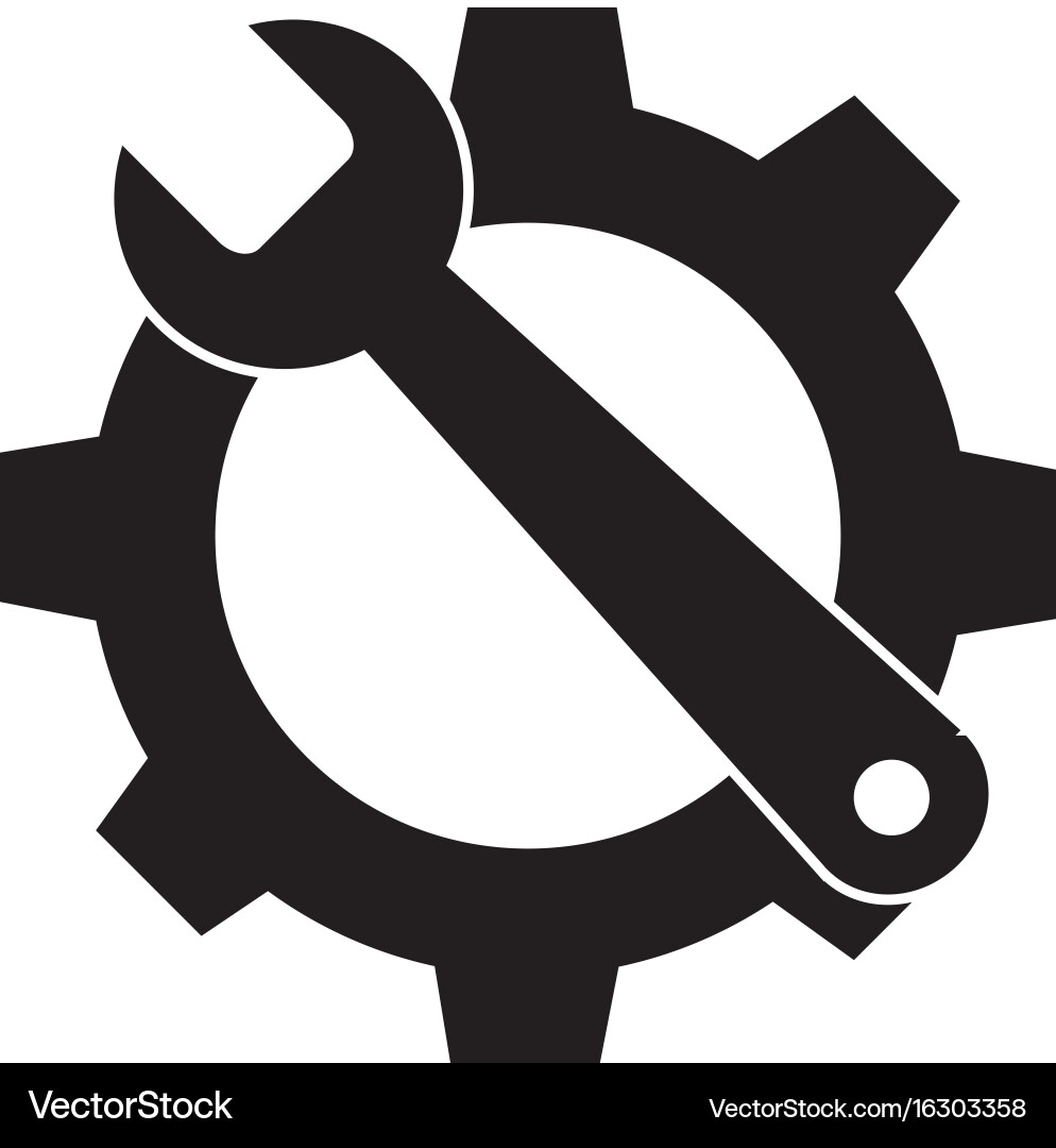 Service tools icon on white background service Vector Image