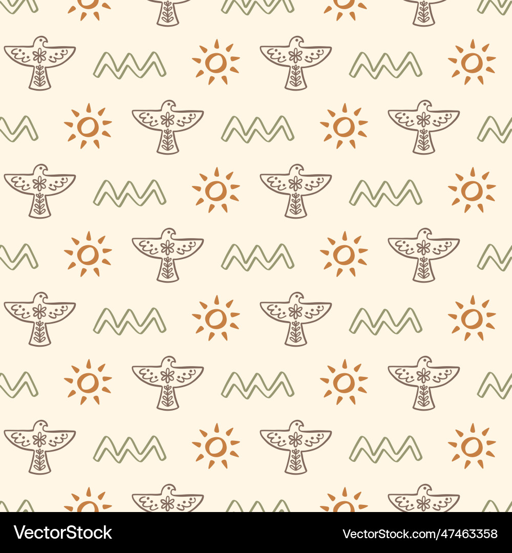 Western seamless pattern cowboy wild west print Vector Image