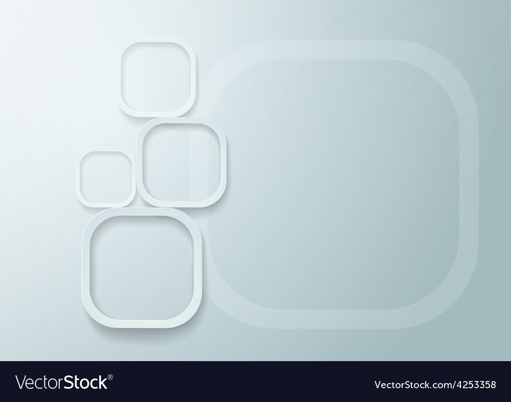 White rounded rectangles background Royalty Free Vector