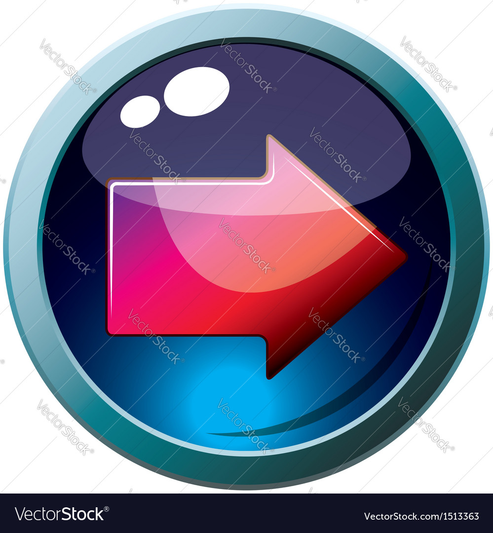 Arrow button Royalty Free Vector Image - VectorStock