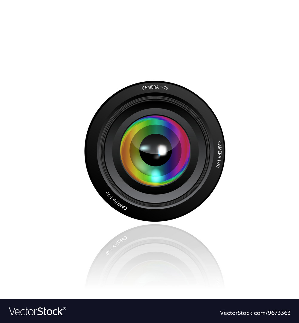 Camera lens Royalty Free Vector Image - VectorStock