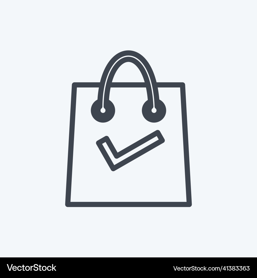 Checkout icon in trendy line style isolated Vector Image