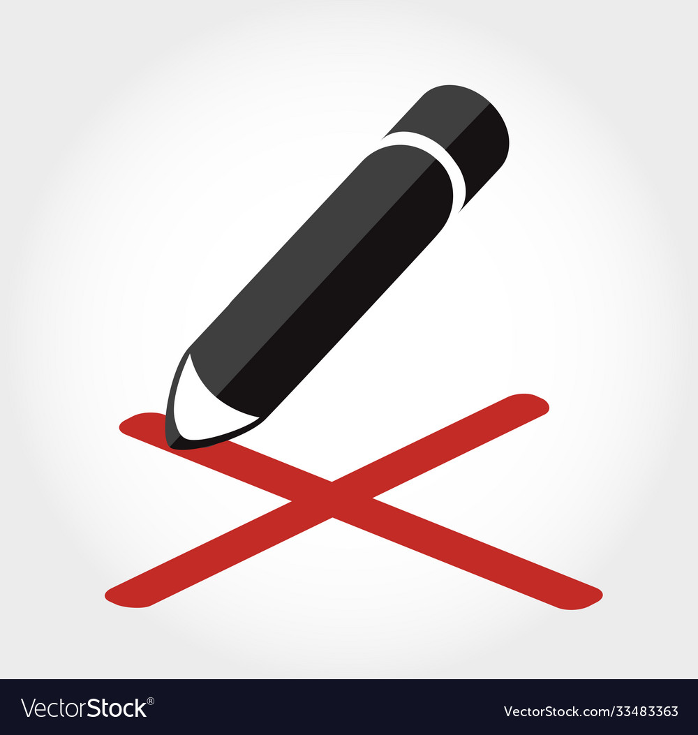 False icon Royalty Free Vector Image - VectorStock