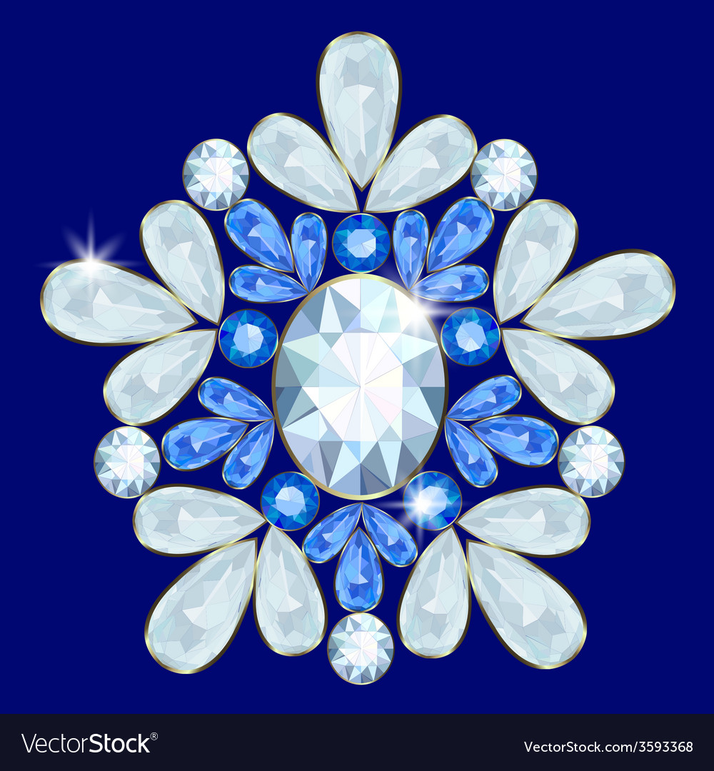 Brooch Royalty Free Vector Image - VectorStock