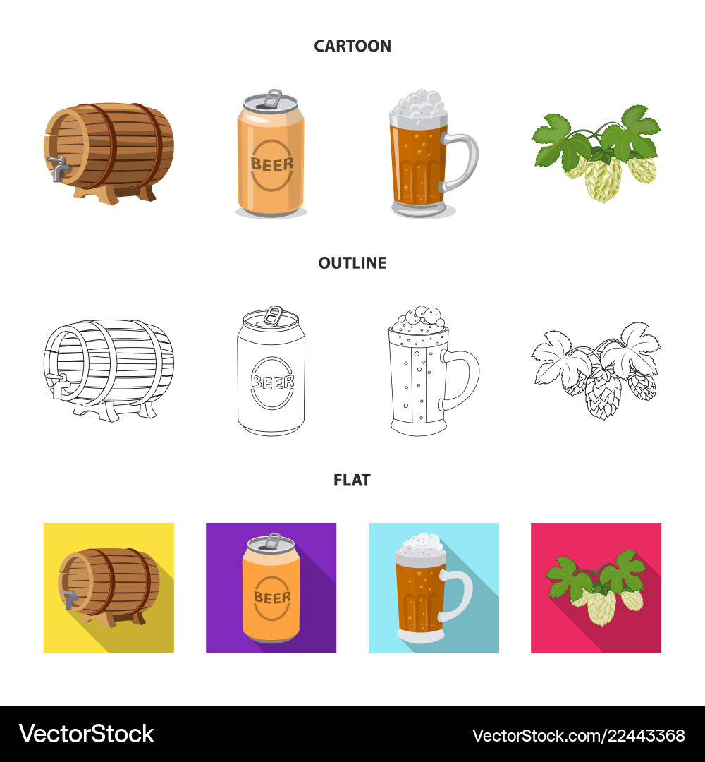 Design of pub and bar icon set Royalty Free Vector Image