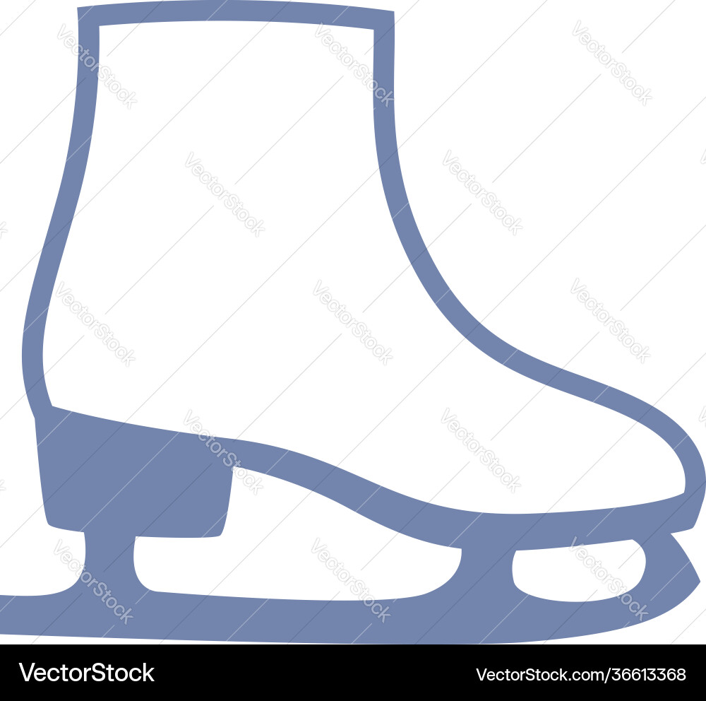Figure skating on white background Royalty Free Vector Image