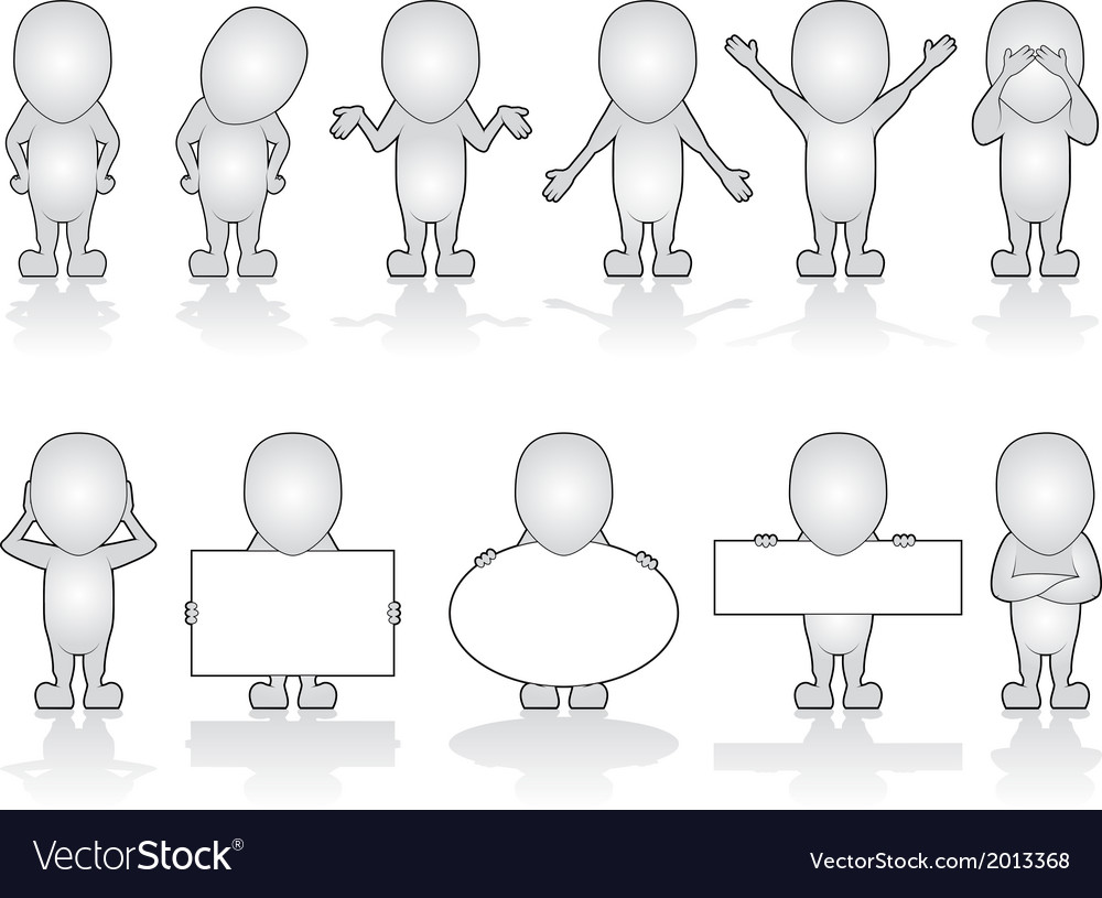 Generic character Royalty Free Vector Image - VectorStock