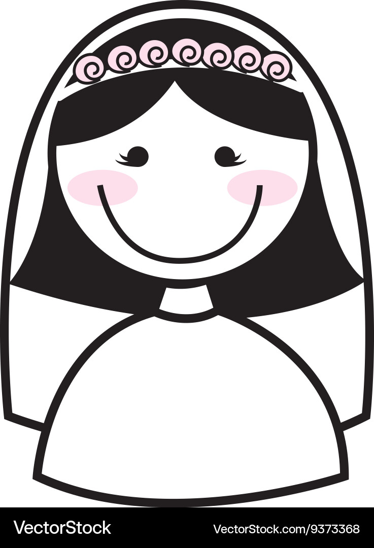 Happy wife isolated icon design Royalty Free Vector Image