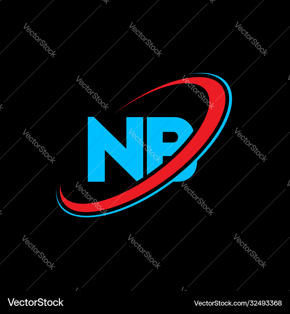 Nb n b letter logo design initial letter nb Vector Image