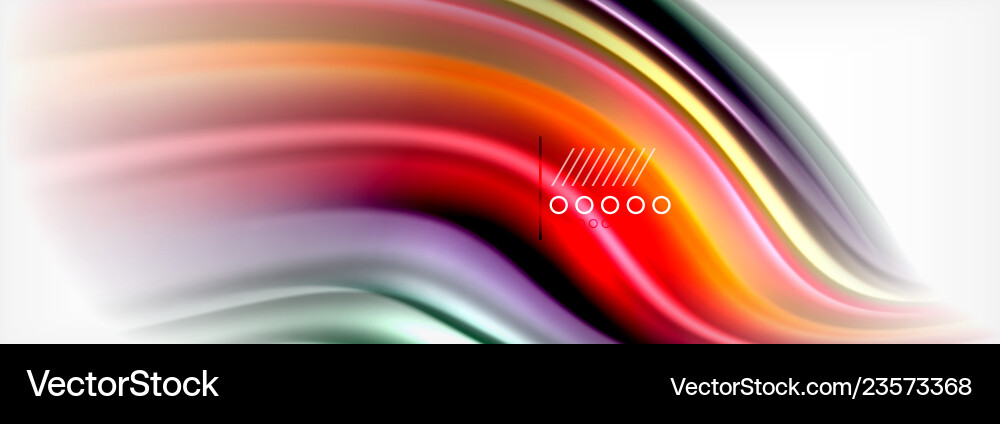 Smooth liquid blur wave background color flow Vector Image