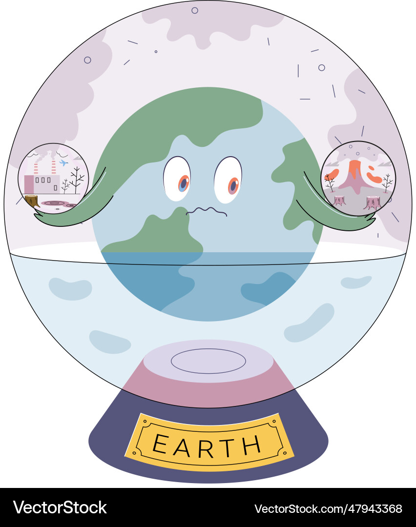 World ocean level rise due to global warming Vector Image