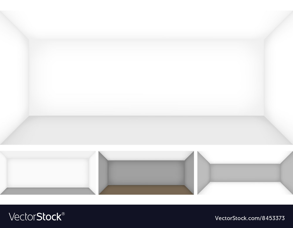 Empty room template Royalty Free Vector Image - VectorStock