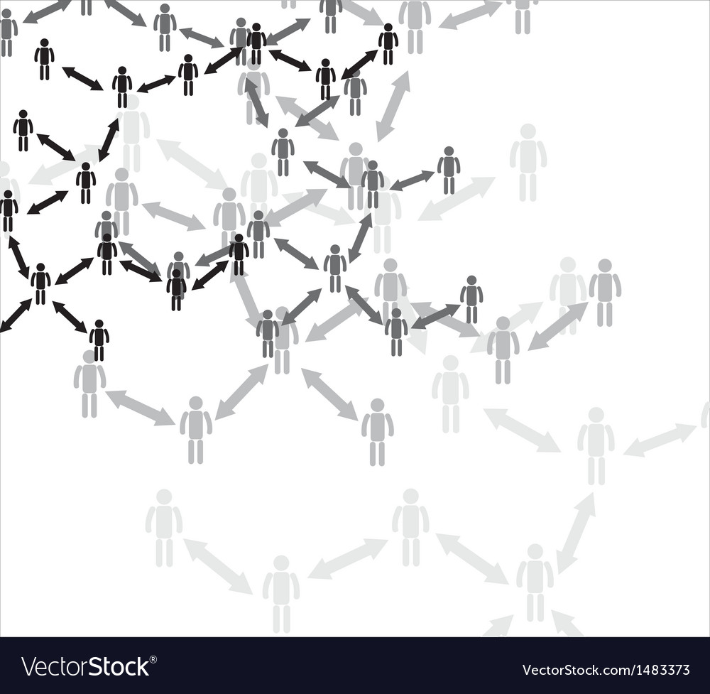 Human connection Royalty Free Vector Image - VectorStock