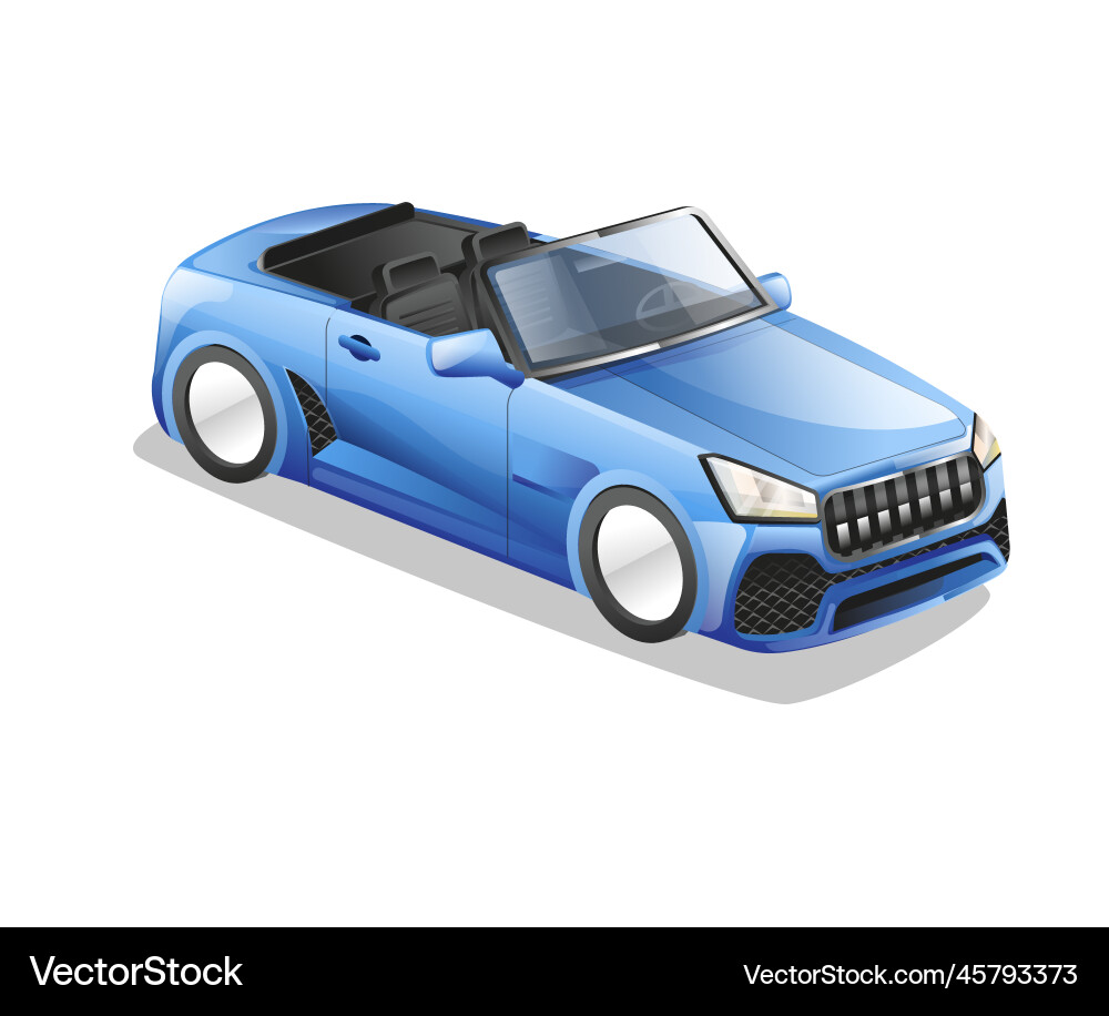 Isometric flat 3d concept luxury sports car model Vector Image