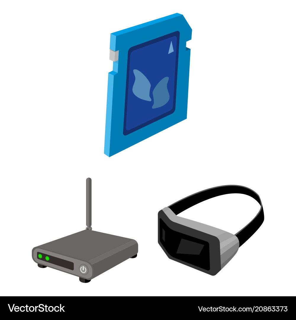 Personal computer cartoon icons in set collection Vector Image