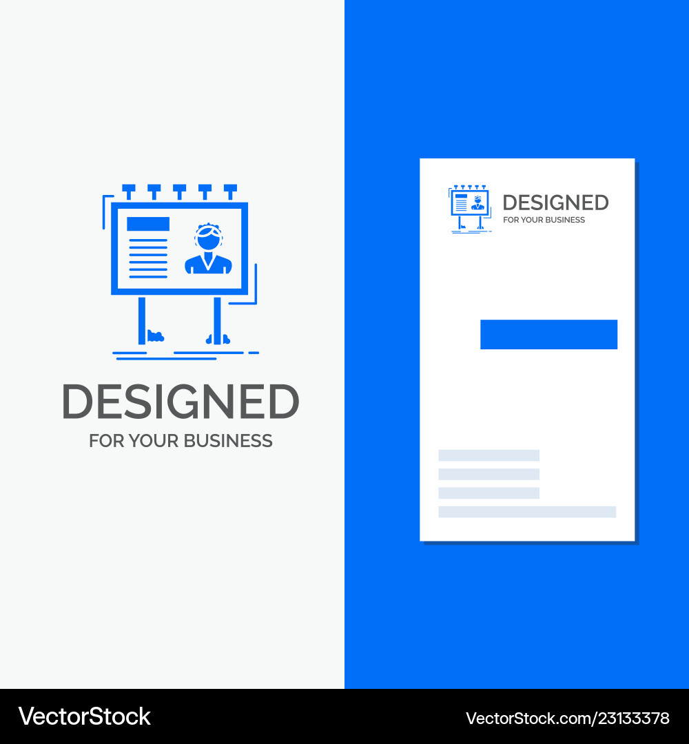 Business logo for advertisement advertising Vector Image