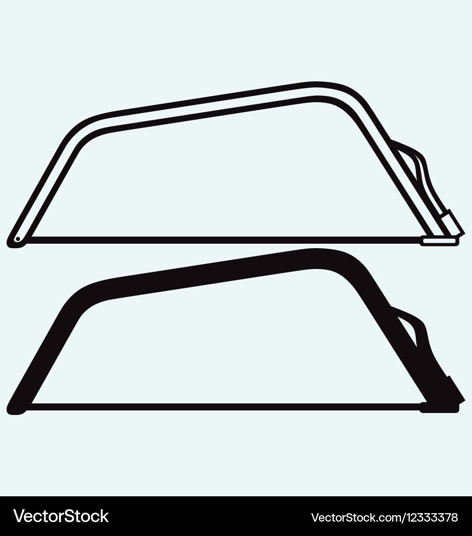 Saw for cutting metal Royalty Free Vector Image