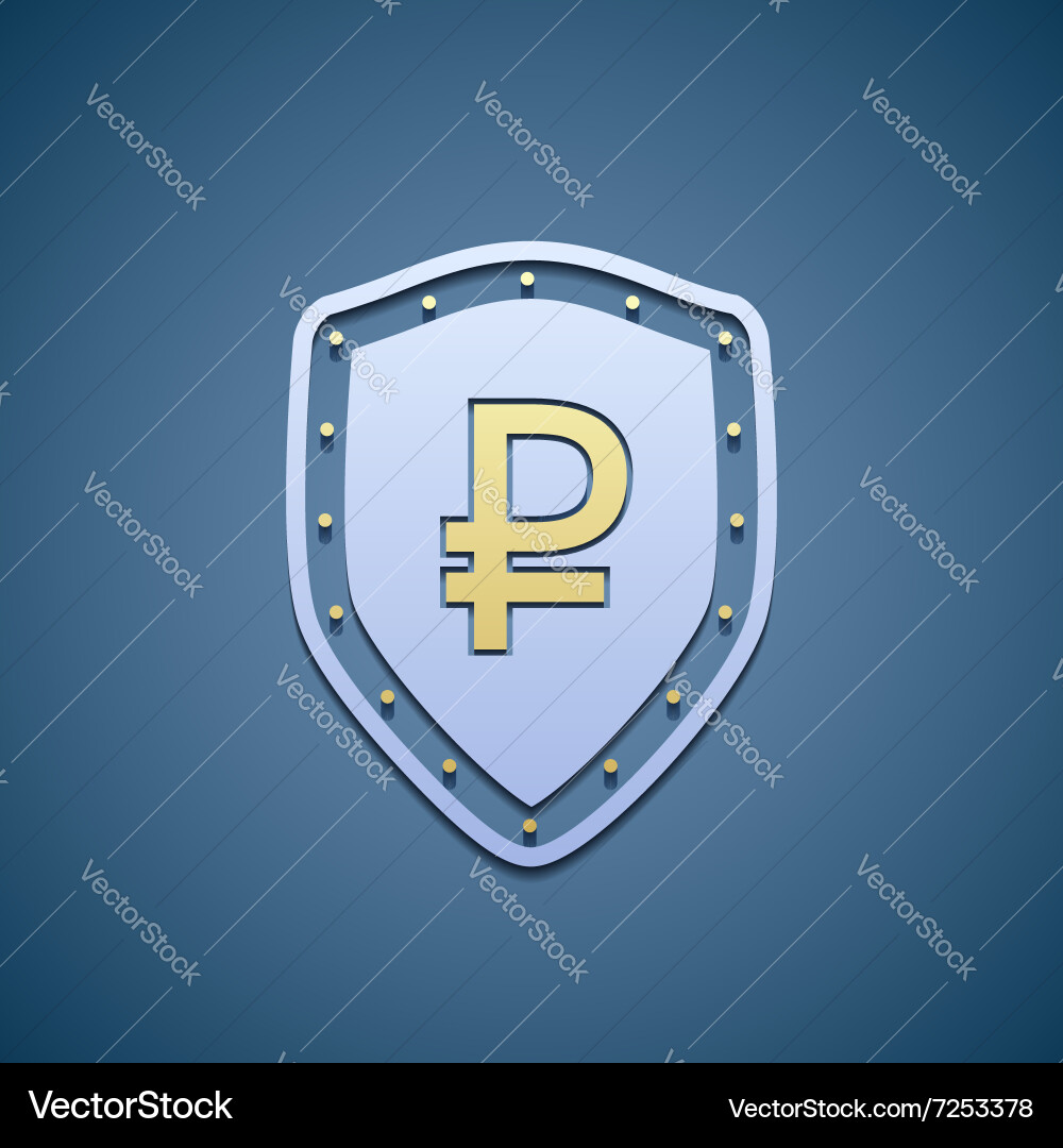 Sign of russian ruble Royalty Free Vector Image