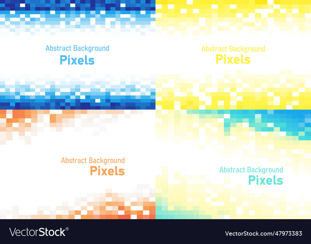 Abstract pixels disintegrate pattern geometric Vector Image