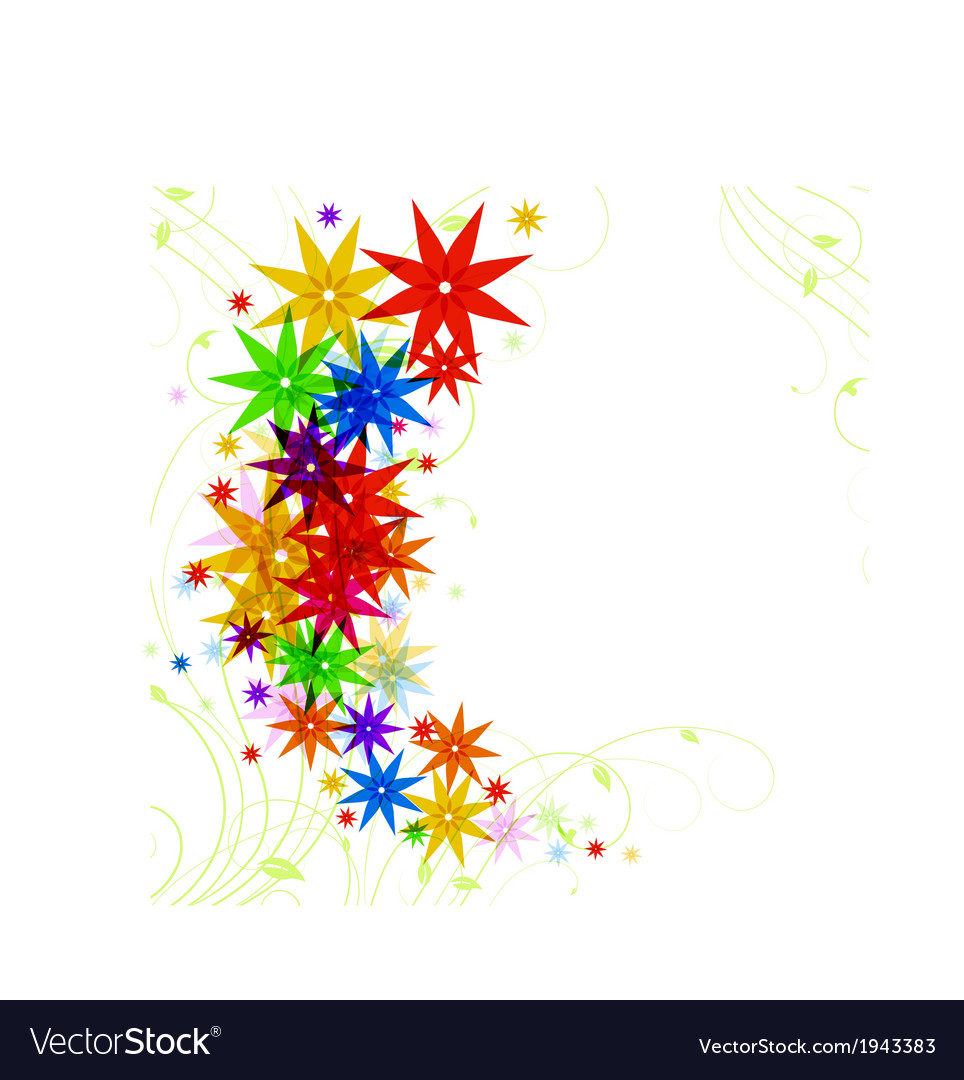 Abstract Spring Royalty Free Vector Image - VectorStock
