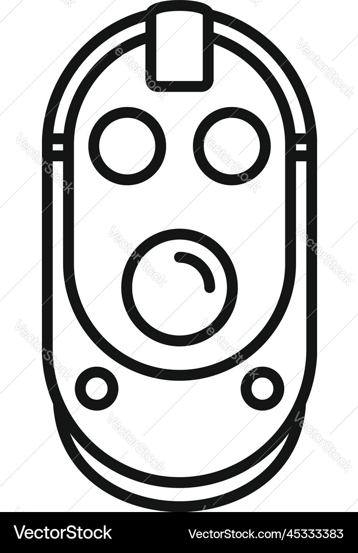 Car remote key icon outline smart button Vector Image