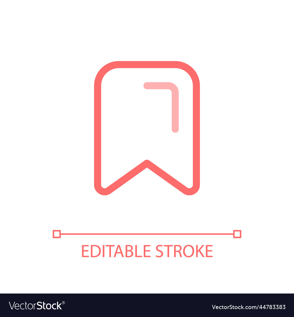 Marked content pixel perfect color linear ui icon Vector Image