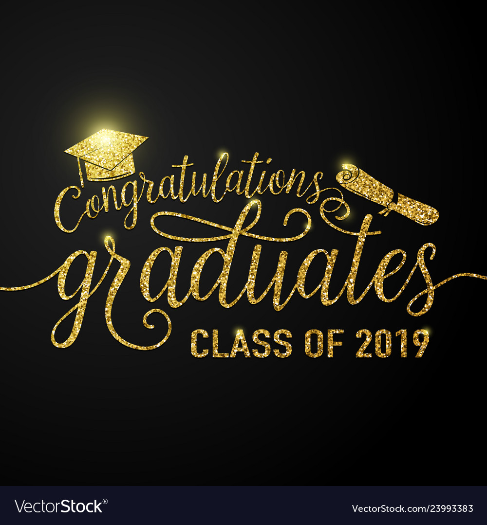 On black graduations Royalty Free Vector Image