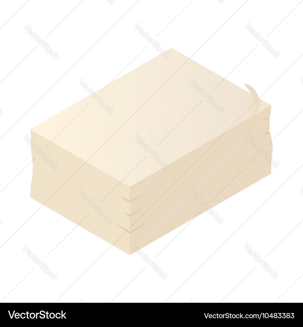 Printing paper icon cartoon style Royalty Free Vector Image