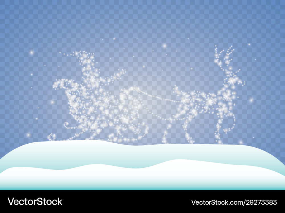 White dust star traces sparkling particles in Vector Image