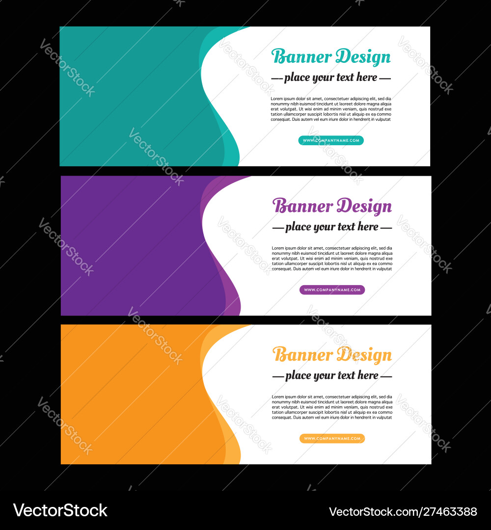 Banner design abstract poster facebook co Vector Image