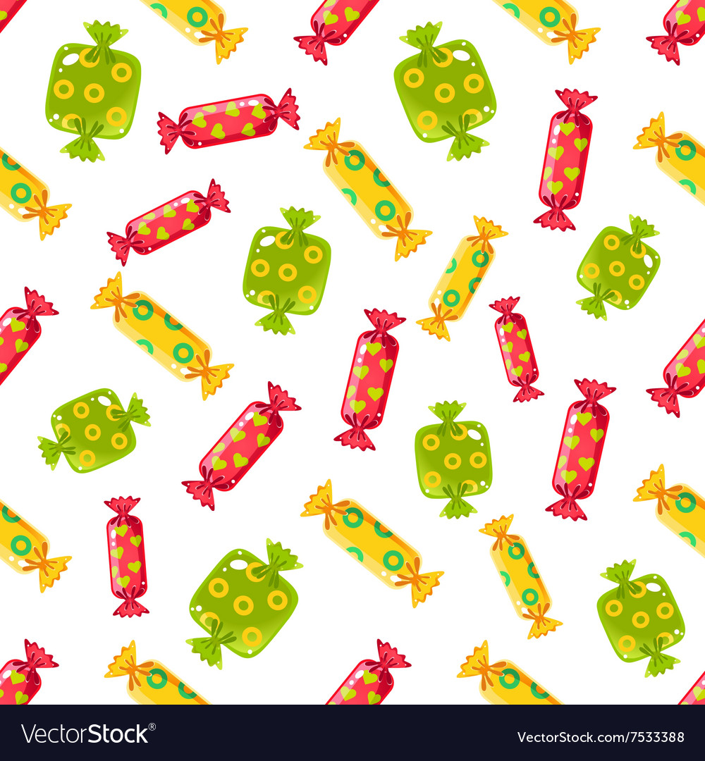 Candy pattern Royalty Free Vector Image - VectorStock