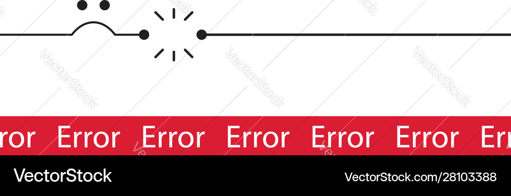 Disconnected wi fi or wire internet loss Vector Image