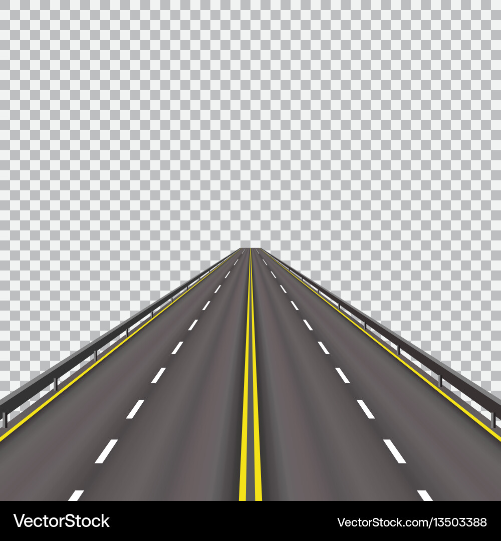High-speed highway in future isolated on a Vector Image