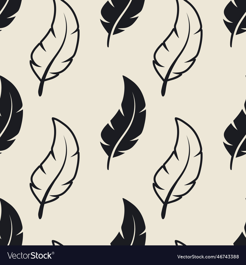 Seamless pattern with different black Royalty Free Vector