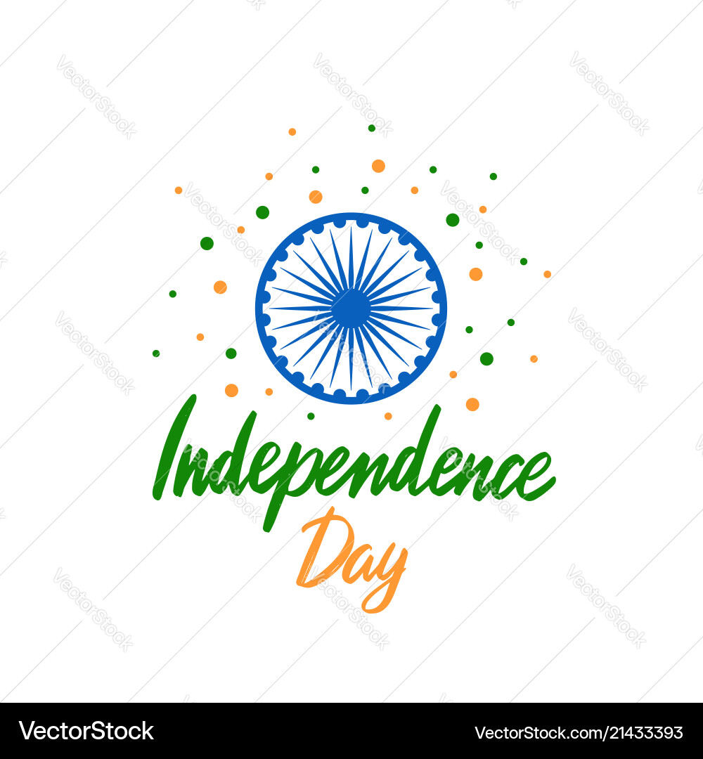 Greeting card with lettering for celebrating Vector Image
