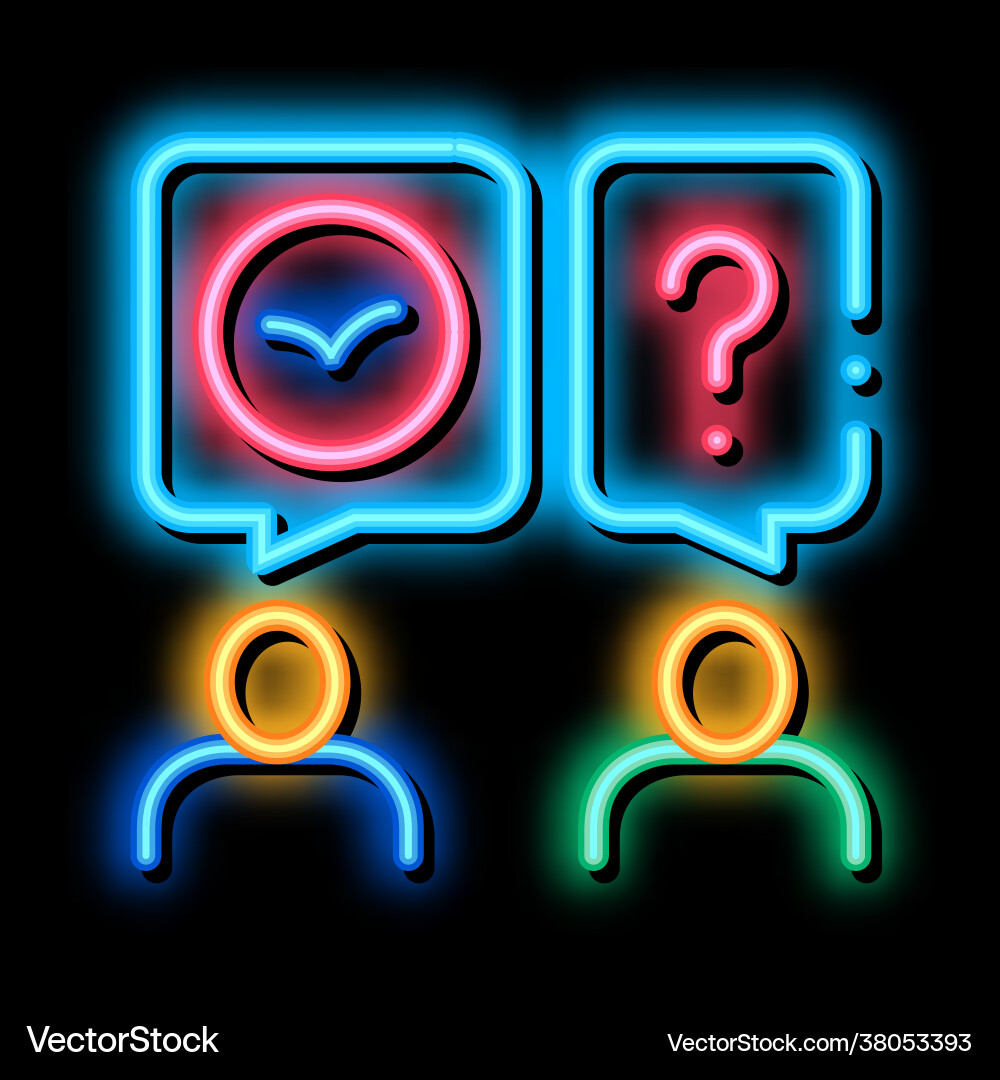 Human interesting about bird neon glow icon Vector Image