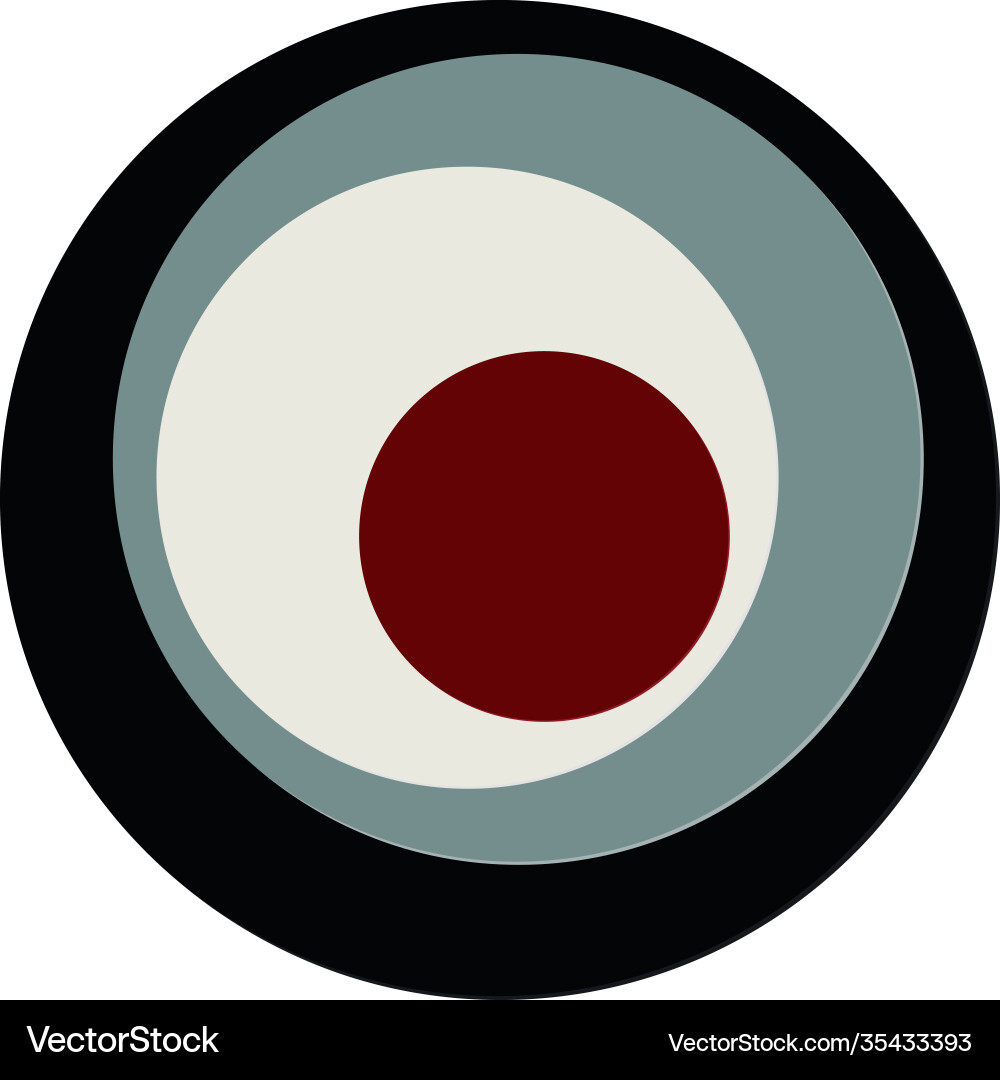 Round palette four colors on a white Royalty Free Vector